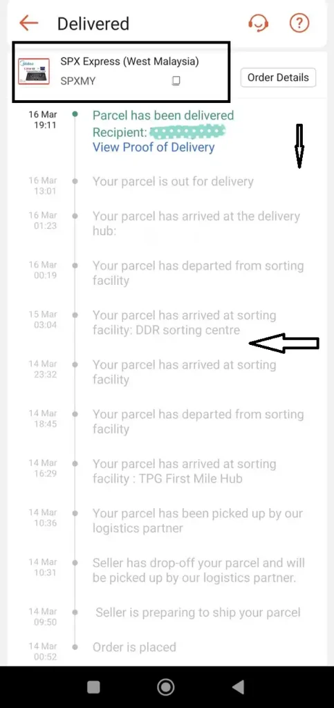 DDR Sorting Centre (Malaysia) Lokasi, Delivery, Shopee, SPX